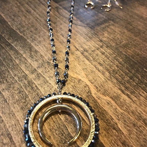 Jewelry | Gold Necklace Long Dangling With Beads | Poshmark